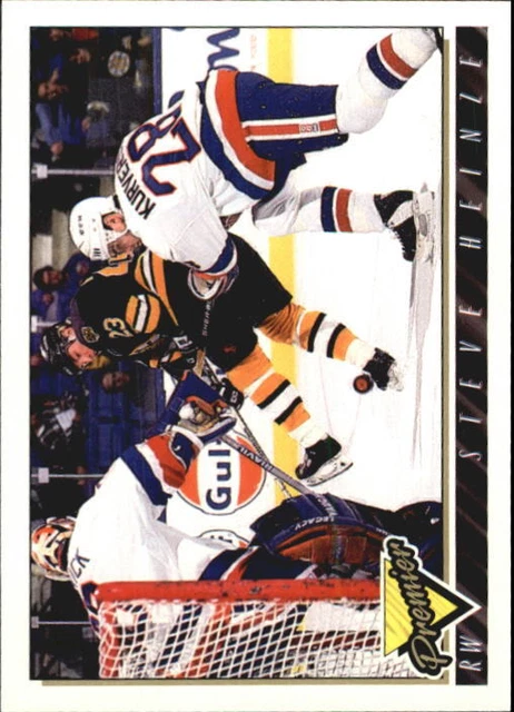 CARTE DE HOCKEY 1993-94 OPC Premier Boston Bruins #378 Steve Heinze EUR 1,88 - PicClick FR