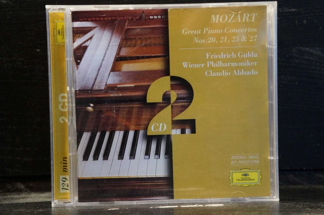 W.A. MOZART - Great Piano Concertos Nos. 20, 21, 25 & 27 / Gulda 2 CDs EUR 12,00 - PicClick DE