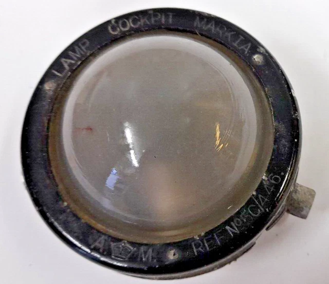 VINTAGE A /I\ M Cockpit lamp Mark 1A Ref No 5C/446 George V1 crown, Air ...