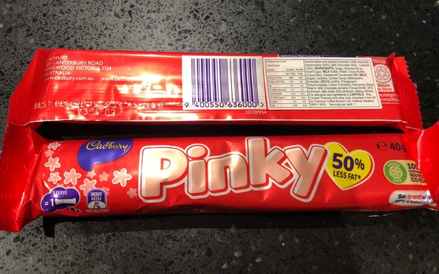 1X 40G AUSTRALIAN Cadbury Pinky Strawberry Marshmallow Caramel ...