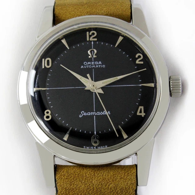 OMEGA SEAMASTER SHADED Black Automatic Bumper Vintage Watch 2577 New ...