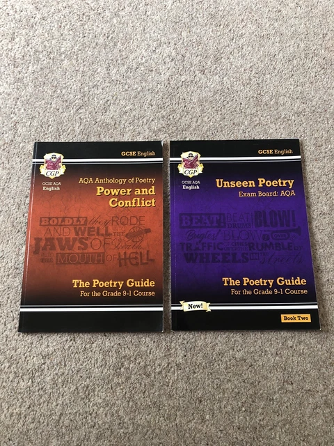 GCSE AQA ENGLISH Unseen Poetry & Power & Conflict Poetry Guide £3.00 ...