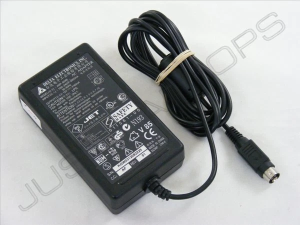 ORIGINALE DELTA 12V 4.16A 50W 4-Pin IEC Adattatore AC Alimentazione PSU ...