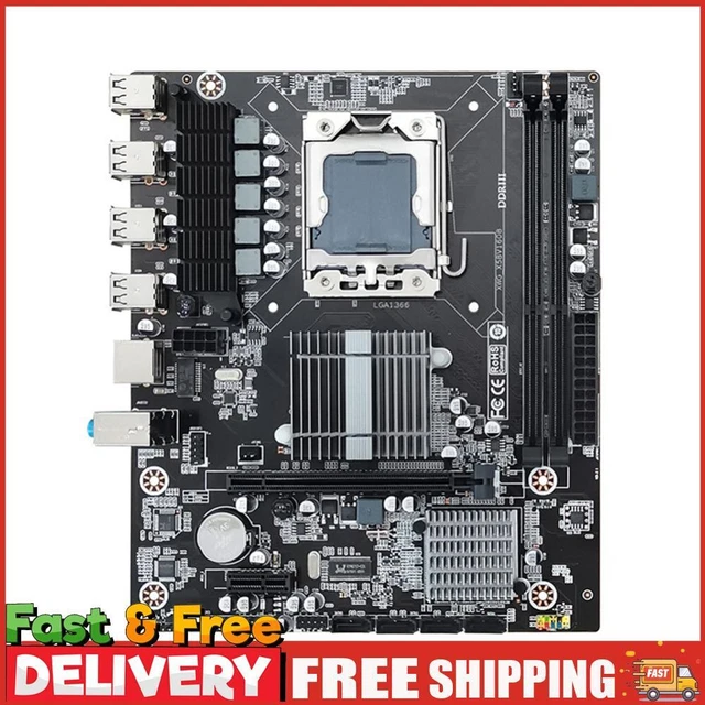 X58 MOTHERBOARD KIT Support E5640 SATA Desktop Motherboard Dual Channel ...