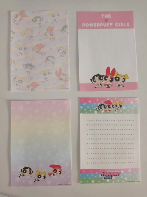POWERPUFF GIRLS LAS super nenas memo letter notes collection 4 pieces £ ...
