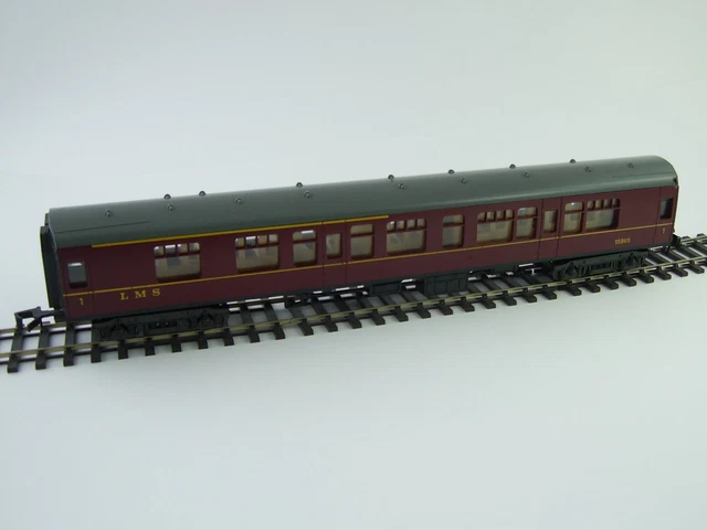 LIMA O GAUGE 1st Class Corridor Composite Coach in LMS Maroon Livery No ...