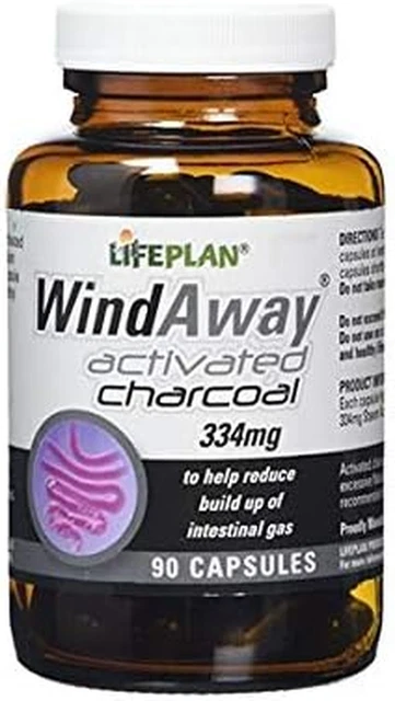 LIFEPLAN WINDAWAY (ACTIVATED Charcoal) 90 Capsule X 3 (Pack of 3) £46. ...