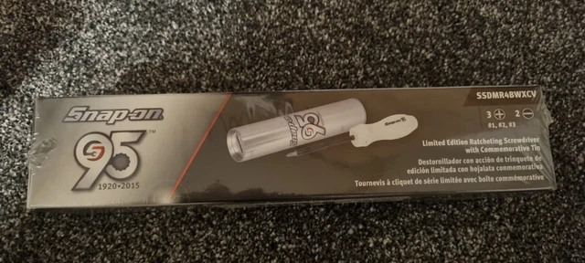 SNAP-ON 95TH ANNIVERSARY Limited Edition Ratcheting Screwdriver NEW £67 ...