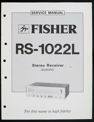 ORIGINAL FISHER RS-1022L Stereo Receiver Service Manual/Diagram/Parts ...