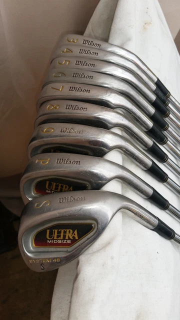WILSON ULTRA MIDSIZE System 45 Iron Set 3-SW - RH £80.00 - PicClick UK