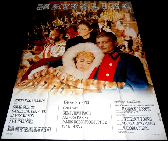 1968 MAYERLING ORIGINAL FRENCH 1Panel POSTER Catherine Deneuve Omar ...