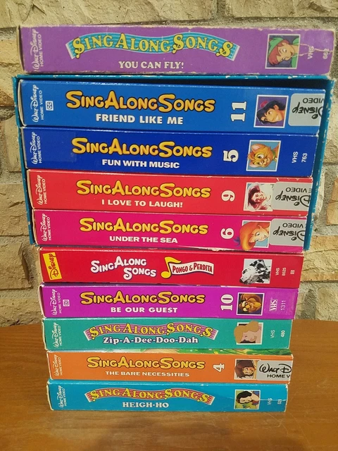 LOT OF 10 Disney Sing Along Songs VHS Tapes CLASSICS $66.70 - PicClick CA