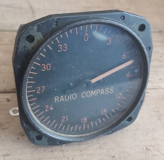 WW2 US ARMY Signal Corps Radio Compass Pilots Indicator I-81-F For Arn7 ...