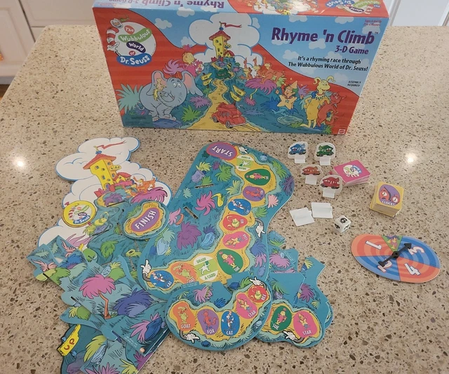 VTG THE WUBBULOUS World Of Dr Seuss Rhyme 'N Climb 3-D Game Mattel RARE ...