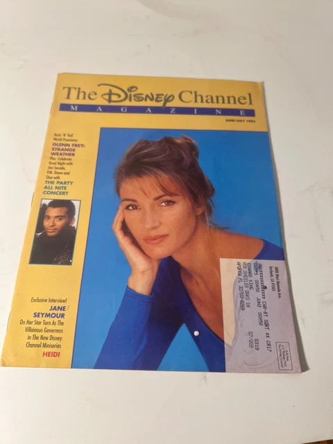 THE DISNEY CHANNEL Magazine June July 1993 Jane Seymour Cover £2.70 ...