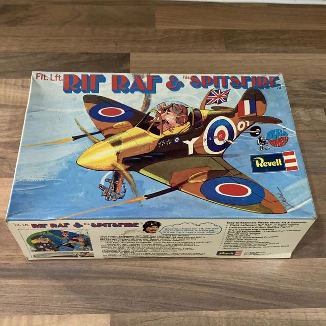 VINTAGE REVELL DEALS Wheels Rif Raf & son kit Spitsfire H192 - Boîte ...