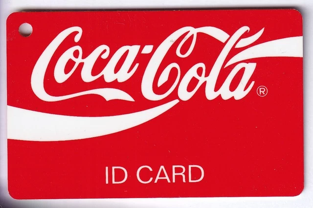 COCA COLA COKE Carte / Card .. U.k Id Card Adress On Back Mint/Neuve ...