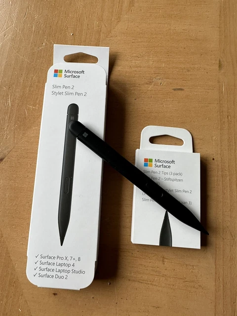 MICROSOFT SURFACE SLIM Pen 2 - Black with 3-Pack Tips £66.77 - PicClick UK