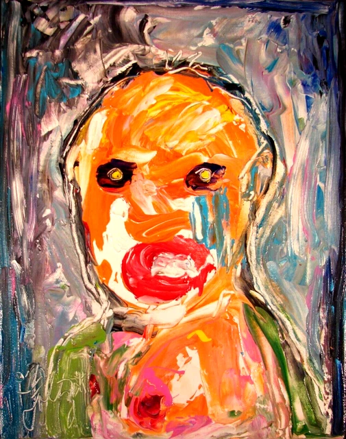 ABSTRACT PAINTING FIGURE Expressionist ART Modernist PRIDE FOLTZ £74.66 ...