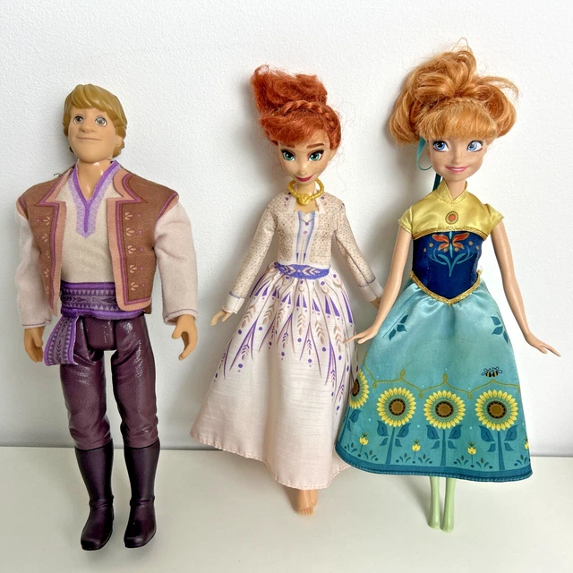 FROZEN DISNEY DOLLS Bundle Anna & Kristoff Fashion Dolls Set Fever ...