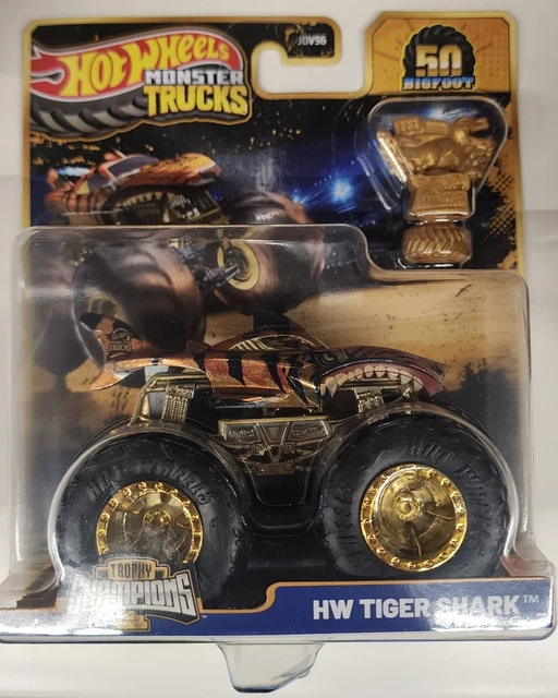 HOT WHEELS MONSTER Trucks 50 Bigfoot Hw Tiger Shark Neuf Mattel EUR 14 ...