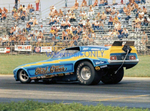 &SHIRL GREER& 1971 "Chain Lightning" Ford Mustang NITRO PHOTO de ...