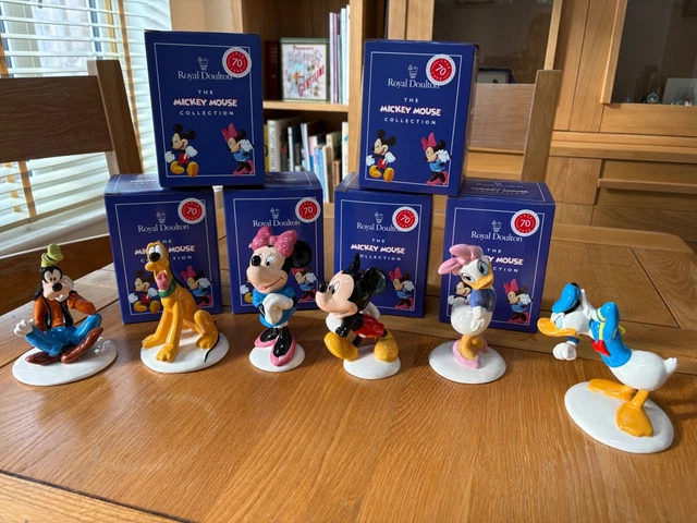 ROYAL DOULTON MICKEY Mouse Disney Collection 70th Anniversary. Complete ...