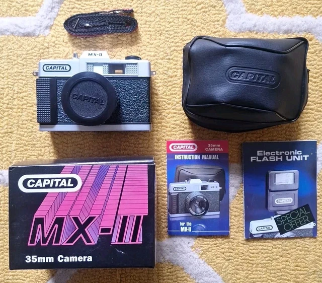 VINTAGE CAPITAL MX-II 35mm FILM CAMERA with a 50mm Lens W Original Box ...