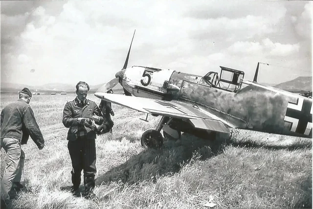 REPRO BILD WK2 WW2 Weltkrieg 15x10 Messerschmitt Bf 109 - Kampfpilot ...