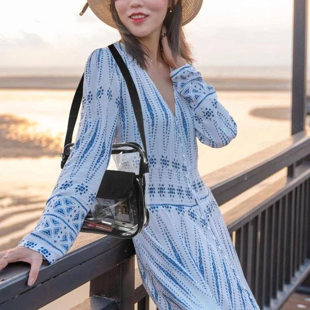 FANNY PACK PORTABLE Clear Bag Running Phone Storage Bag Women Clear Bag ...