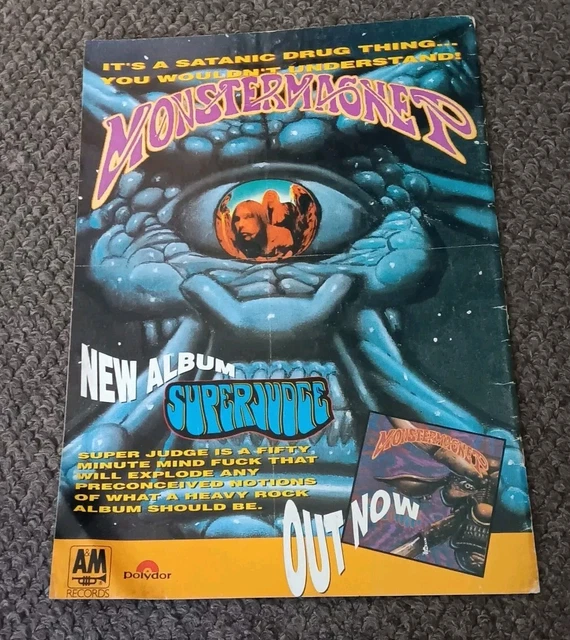 MONSTER MAGNET - Superjudge (Magazine Ad) ( A4 Size) $24.95 - PicClick AU