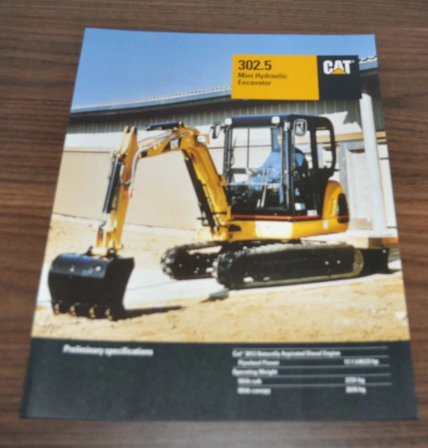 CATERPILLAR 302.5 EXCAVATOR Cat Specification Technical Data Brochure ...
