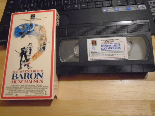 RARE OOP ADVENTURES of Baron Munchausen VHS film '88 MONTY PYTHON Robin ...