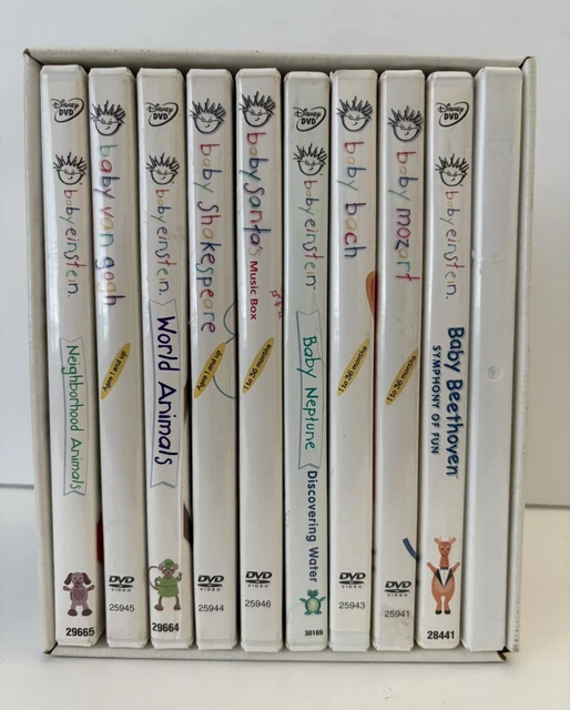 BABY EINSTEIN DISNEY GREAT MINDS START LITTLE 12 DVD BOX SET Nicely Viewed $39.05 - PicClick CA