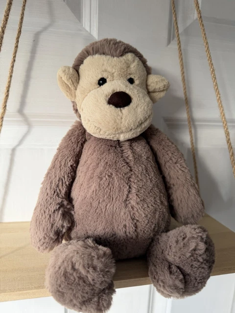 JELLYCAT MEDIUM BASHFUL Monkey £39.16 - PicClick UK