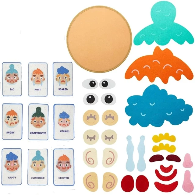 FACIAL EXPRESSION PAIRING Color Matching Toy Preschool Education Toy ...