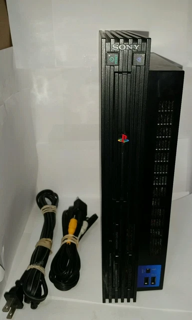 PLAYSTATION 2 PS2 Launch Edition Black Console S400 front port SCPH ...