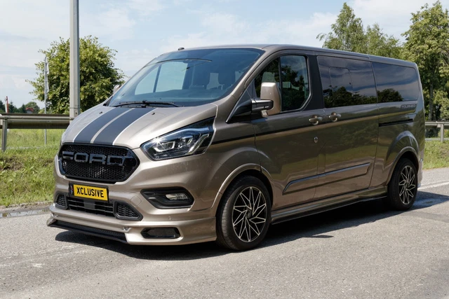 FORD TRANSIT CUSTOM V3 Front Add-On Splitter Lip Spoiler 2018 - 2022 ...