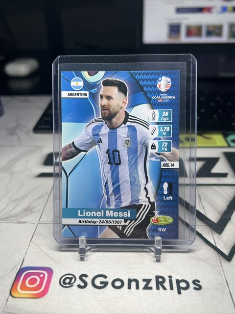 CONMEBOL COPA AMERICA 2024 Argentine Messi insert carte fan art base RW ...