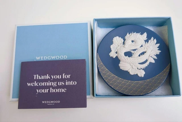 WEDGWOOD JASPERWARE ETO 2024 Year Tray Plate Dragon Zodiac ② £144.05 ...