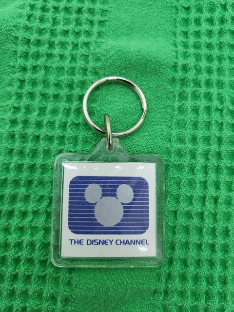 VINTAGE THE DISNEY Channel Mickey Mouse Ears TV Logo Key Chain Ring $7. ...