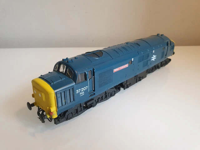 HORNBY CLASS 37 William Cookworthy 37207 Diesel Locomotive BR Blue OO ...