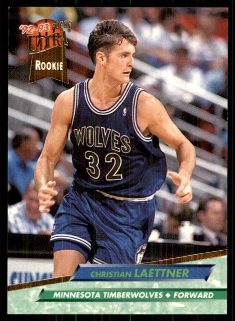 1992-93 ULTRA CHRISTIAN Laettner recrue Minnesota Timberwolves #304 EUR ...