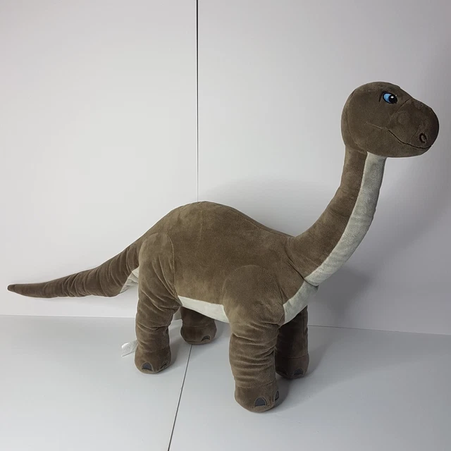 IKEA JATTELIK LARGE Brontosaurus Dinosaur Plush Soft Toy Brown 90cm ...