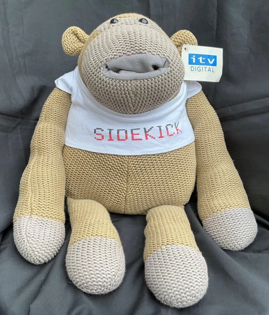 PG TIPS TEA Large ITV Digital SIDEKICK MONKEY - chimp soft toy from ...