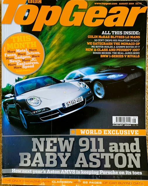 TOP GEAR MAGAZINE AUG-2004 - Ferrari 575M, Porsche 911, Aston Martin V8 ...