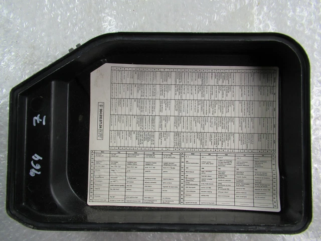 PORSCHE 911 964 Deckel Zentralelektrik Sicherungskasten 96461007104 £63 ...