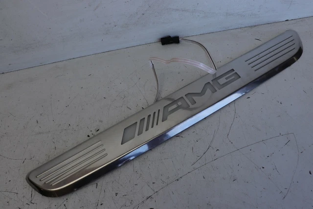 MERCEDES BENZ C63S AMG W205 Light Up Sill Scuff Trim Front RHS ...