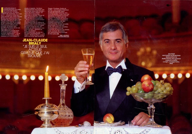 COUPURE DE PRESSE Clipping 1986 Jean Claude Brialy (2 pages) EUR 5,00 ...
