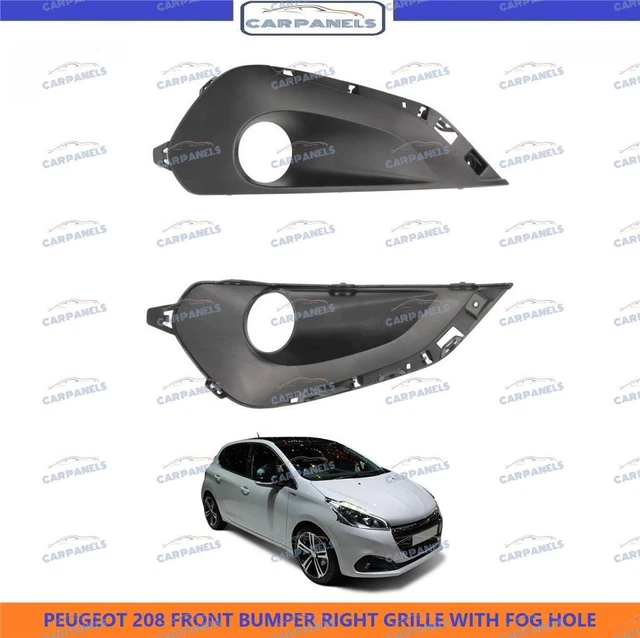 PEUGEOT 208 FRONT Bumper Right Grille With Fog Hole 9810729880 Right ...